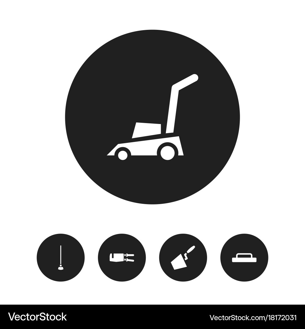 Set of 5 editable tools icons includes symbols Vector Image