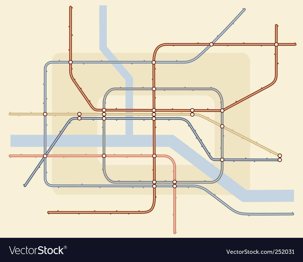 Underground map Royalty Free Vector Image - VectorStock