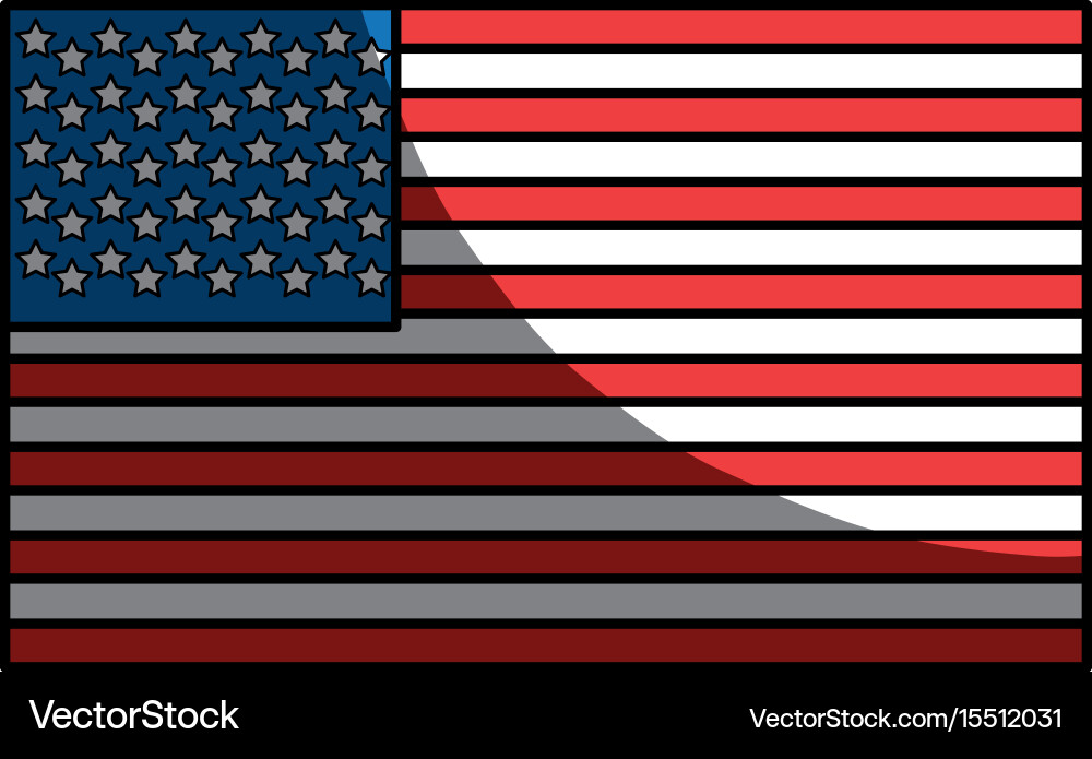 United states flag symbol Royalty Free Vector Image