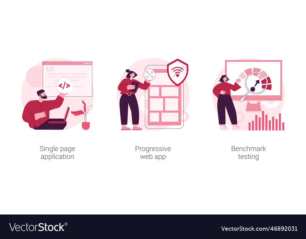 Web development abstract concept Royalty Free Vector Image