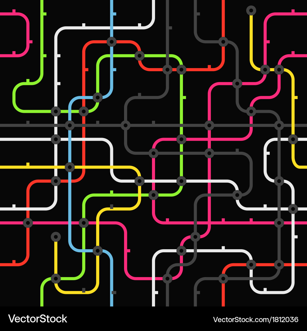 Abstract city transport color scheme Royalty Free Vector