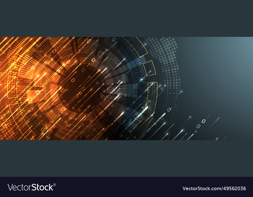 Big Data Abstract Digital Futuristic Royalty Free Vector