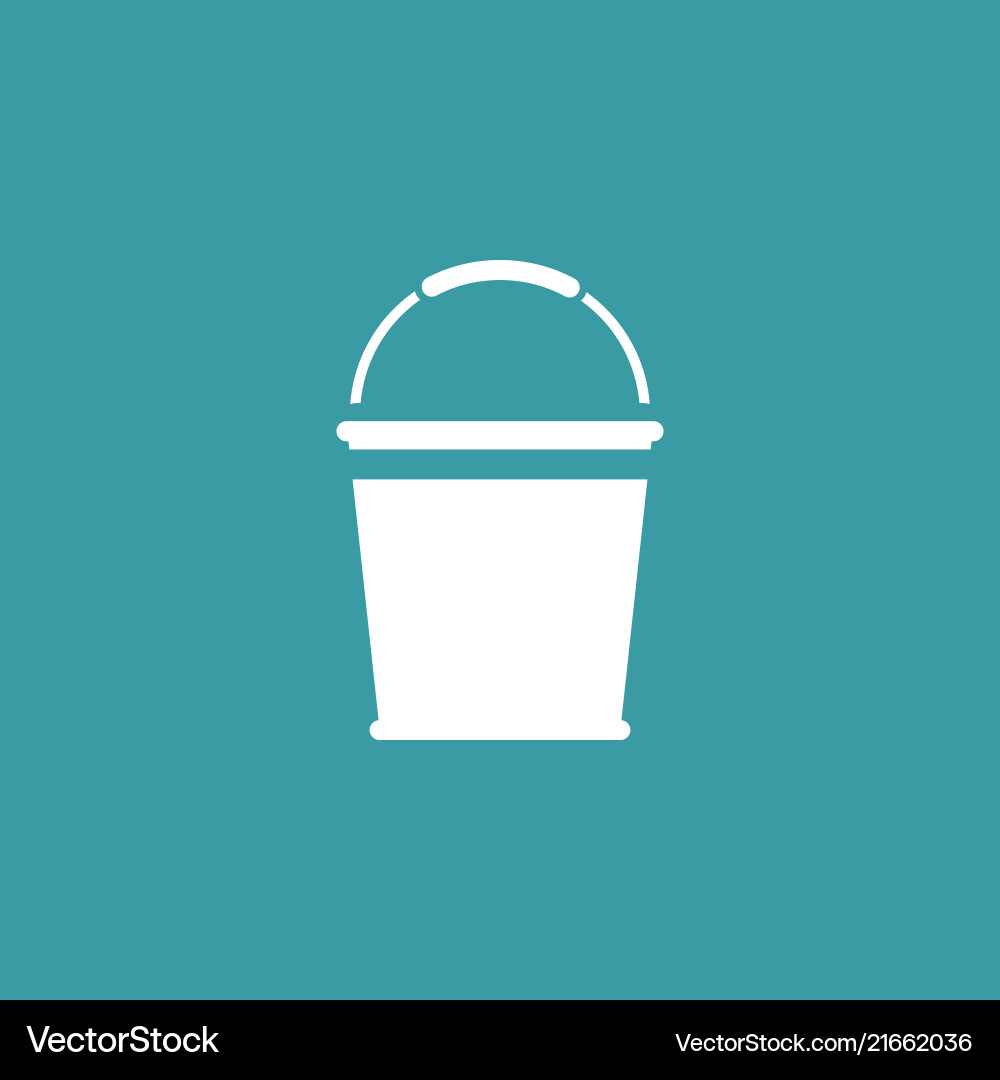Bucket icon simple gardening element symbol Vector Image