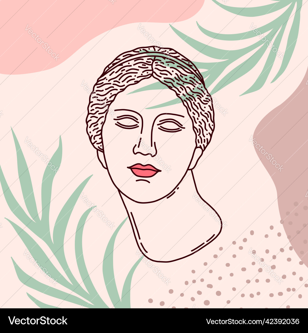 Greek Goddess Athrodite Royalty Free Vector Image