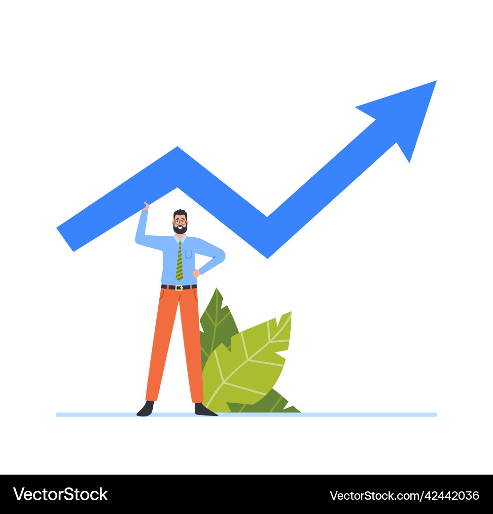 Investment volatility financial growth concept Vector Image