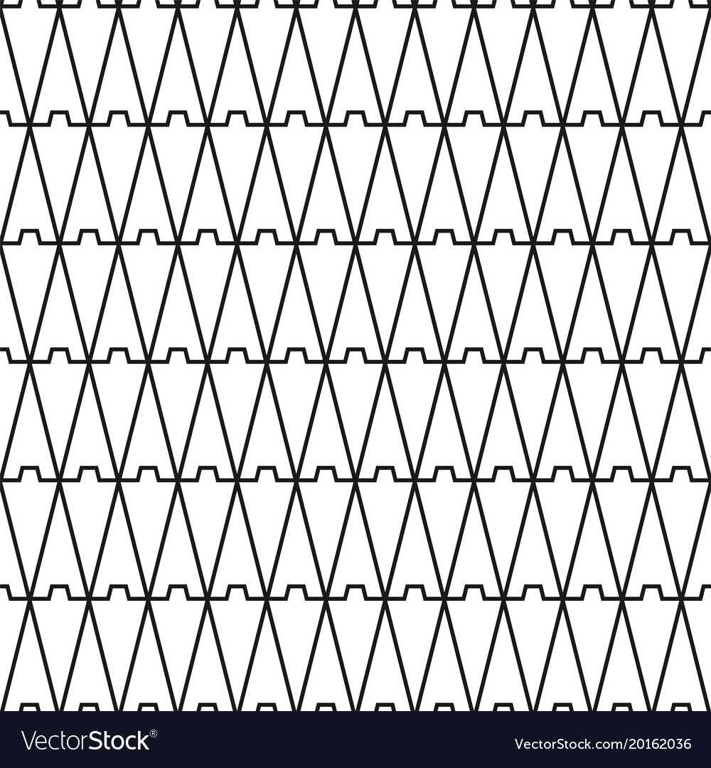 Seamless geometric pattern - simple design grid Vector Image