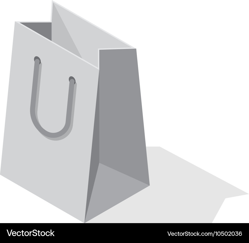 Shopping bag isolated icon Royalty Free Vector Image