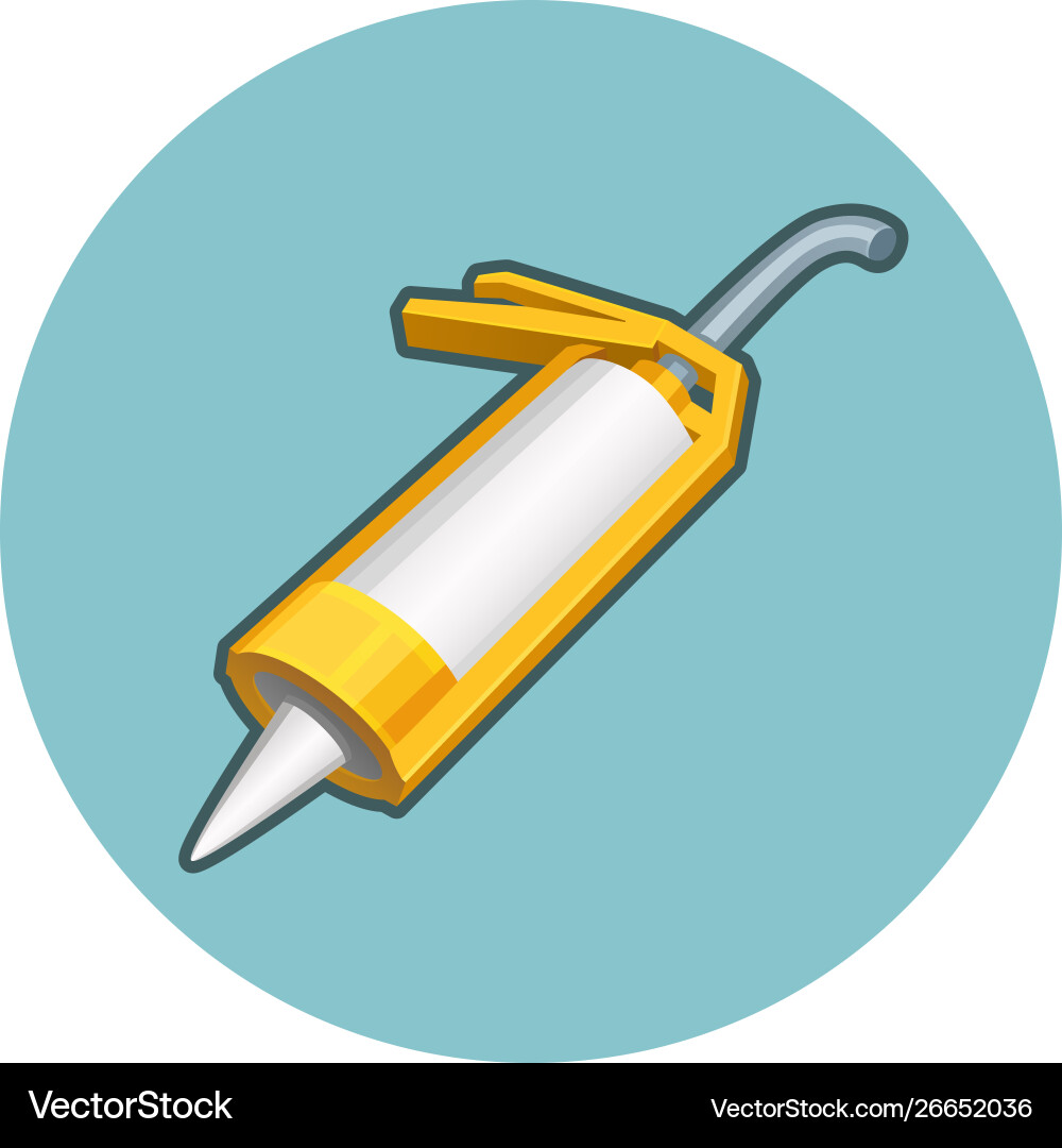 Silicone gun icon sealant gun Royalty Free Vector Image