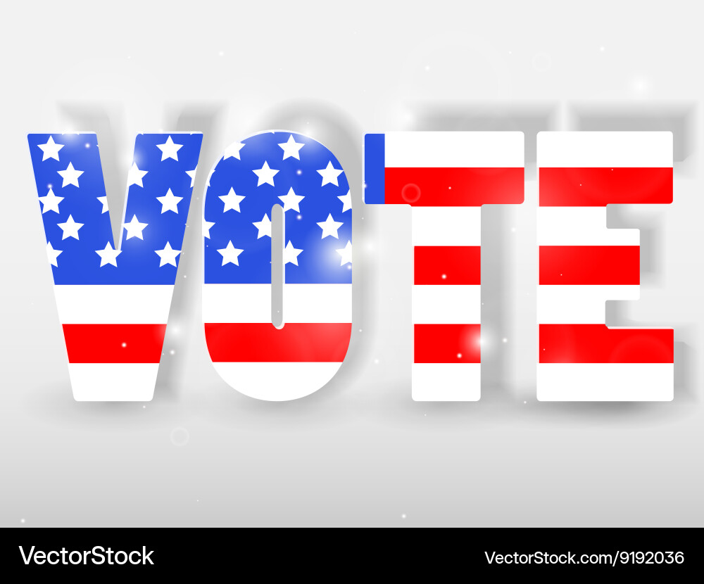 Vote buttons with red and blue colors Royalty Free Vector