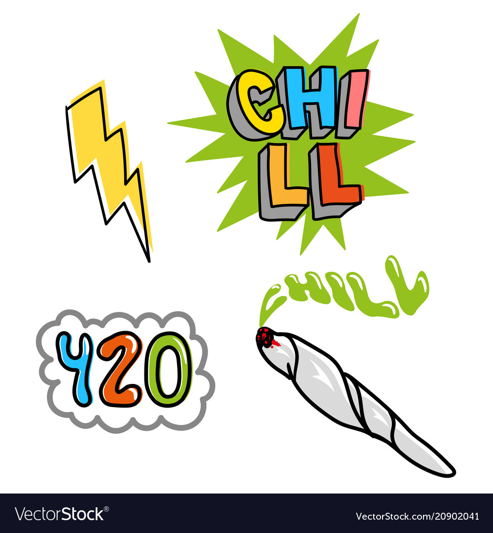 Chill set Royalty Free Vector Image - VectorStock
