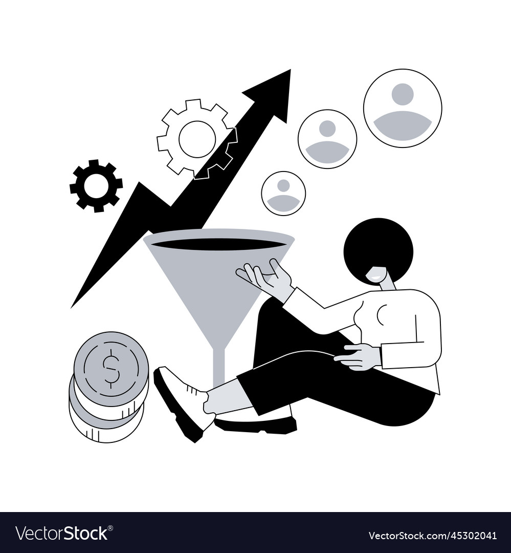 Conversion rate optimization abstract concept Vector Image