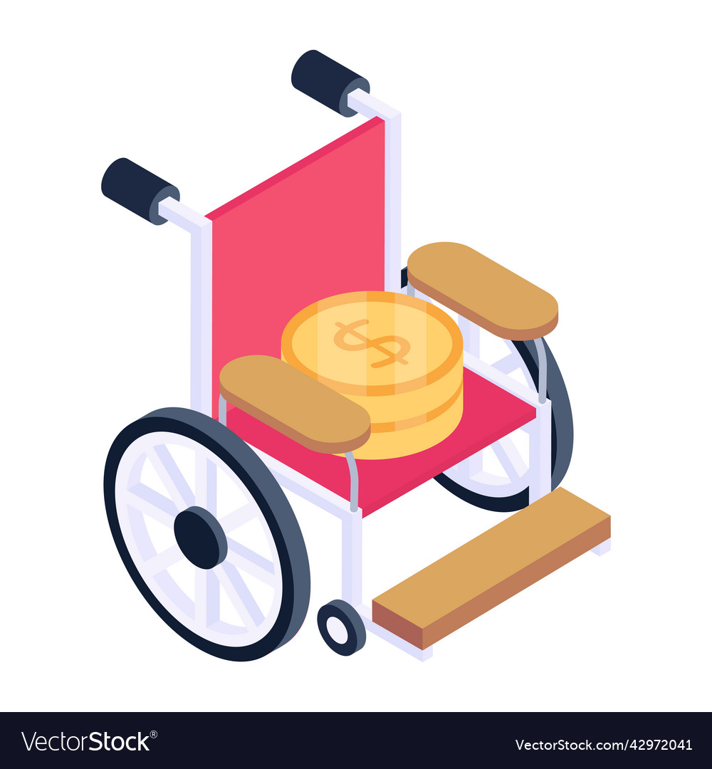 Disablement benefit Royalty Free Vector Image - VectorStock