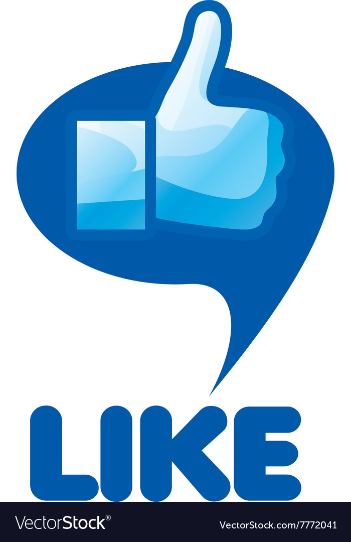 Logo like Royalty Free Vector Image - VectorStock