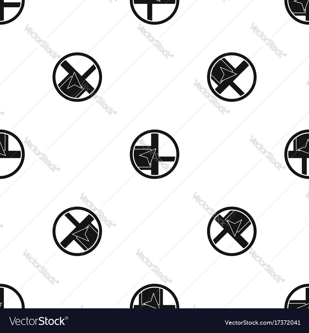Map navigation pattern seamless black Royalty Free Vector