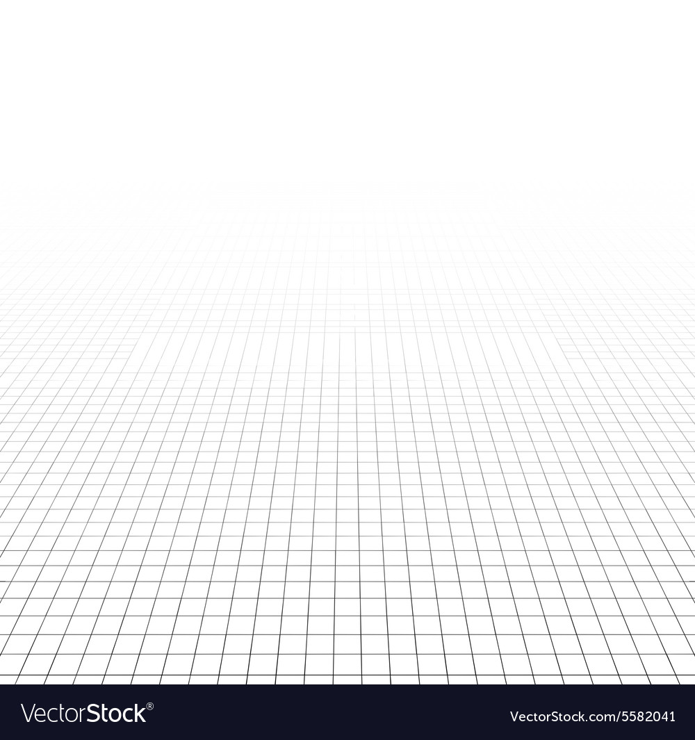 Perspective grid surface Royalty Free Vector Image