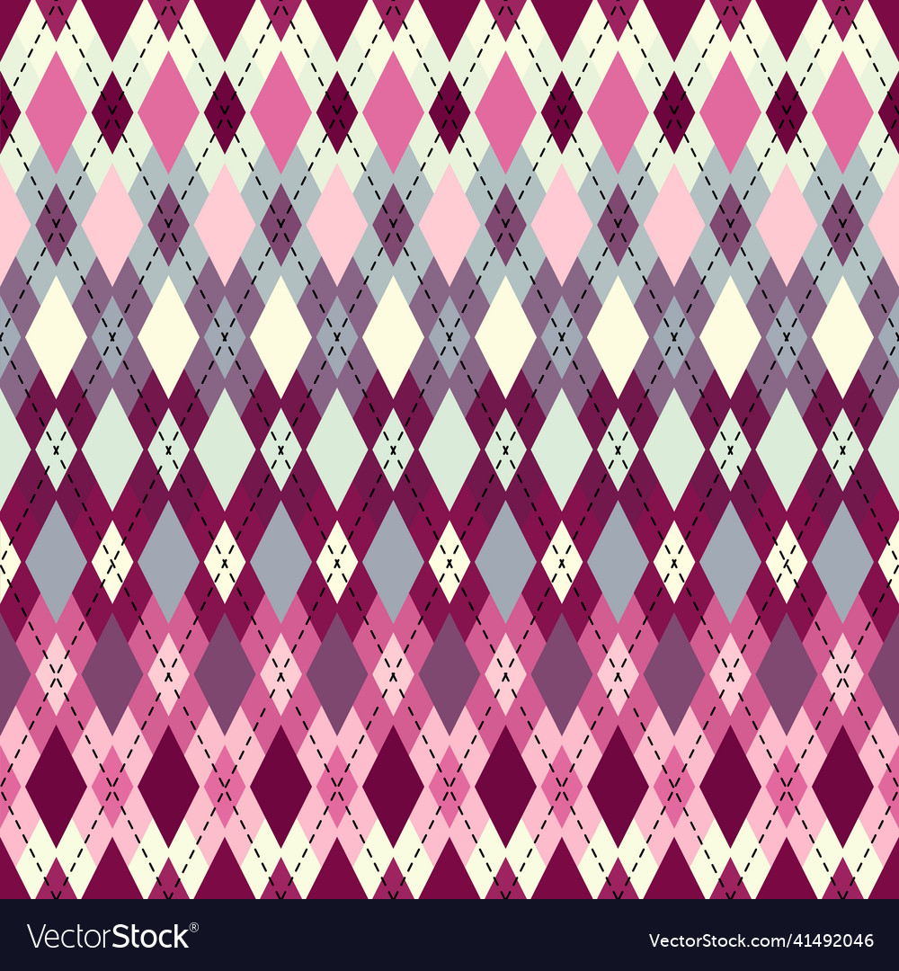 Argyle seamless pattern background Royalty Free Vector Image