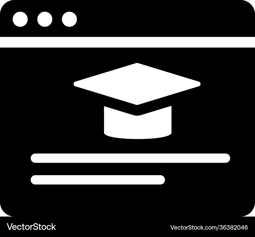 Educational website Royalty Free Vector Image - VectorStock