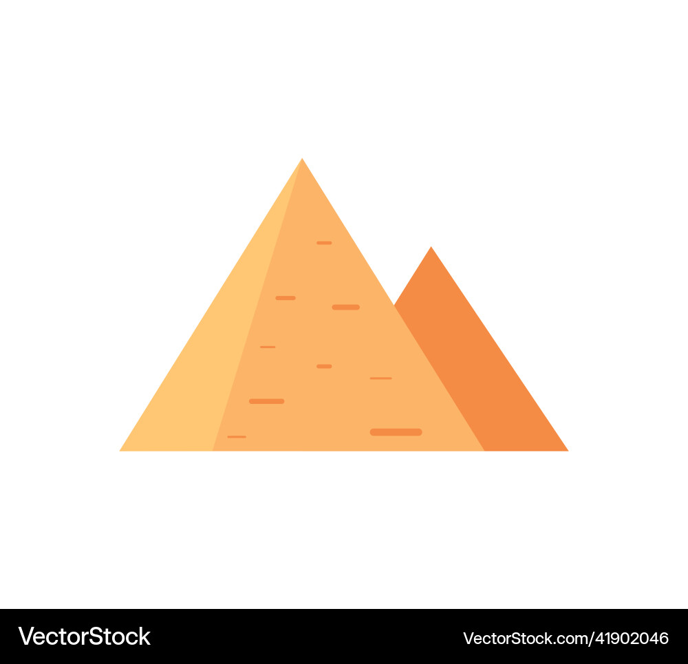 Egyptian pyramids as famous ancient attraction Vector Image