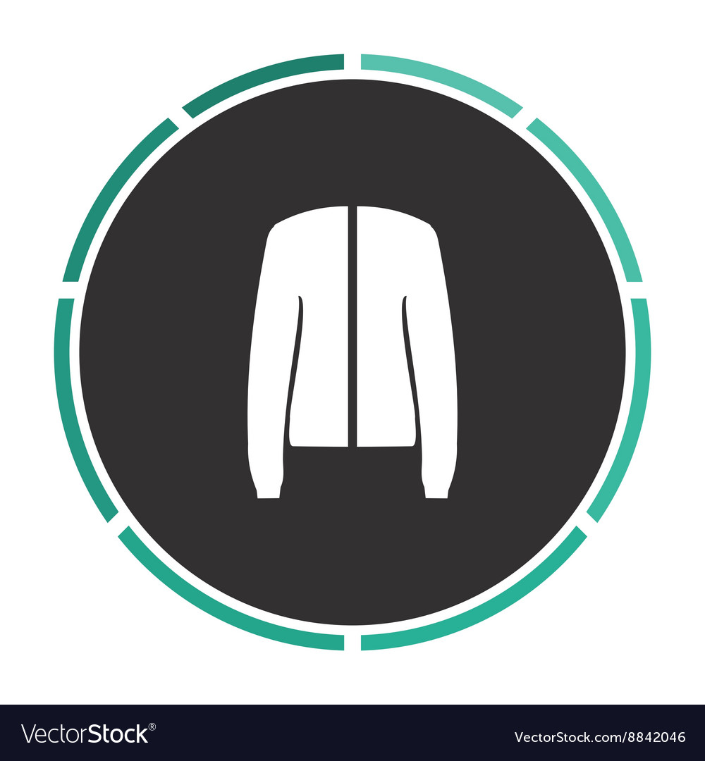 Jacket computer symbol Royalty Free Vector Image