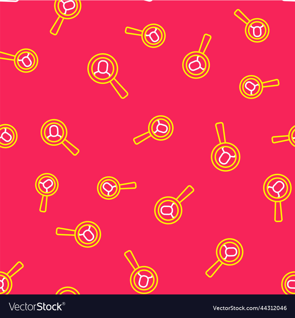 Line Magnifying Glass For Search Job Icon Isolated