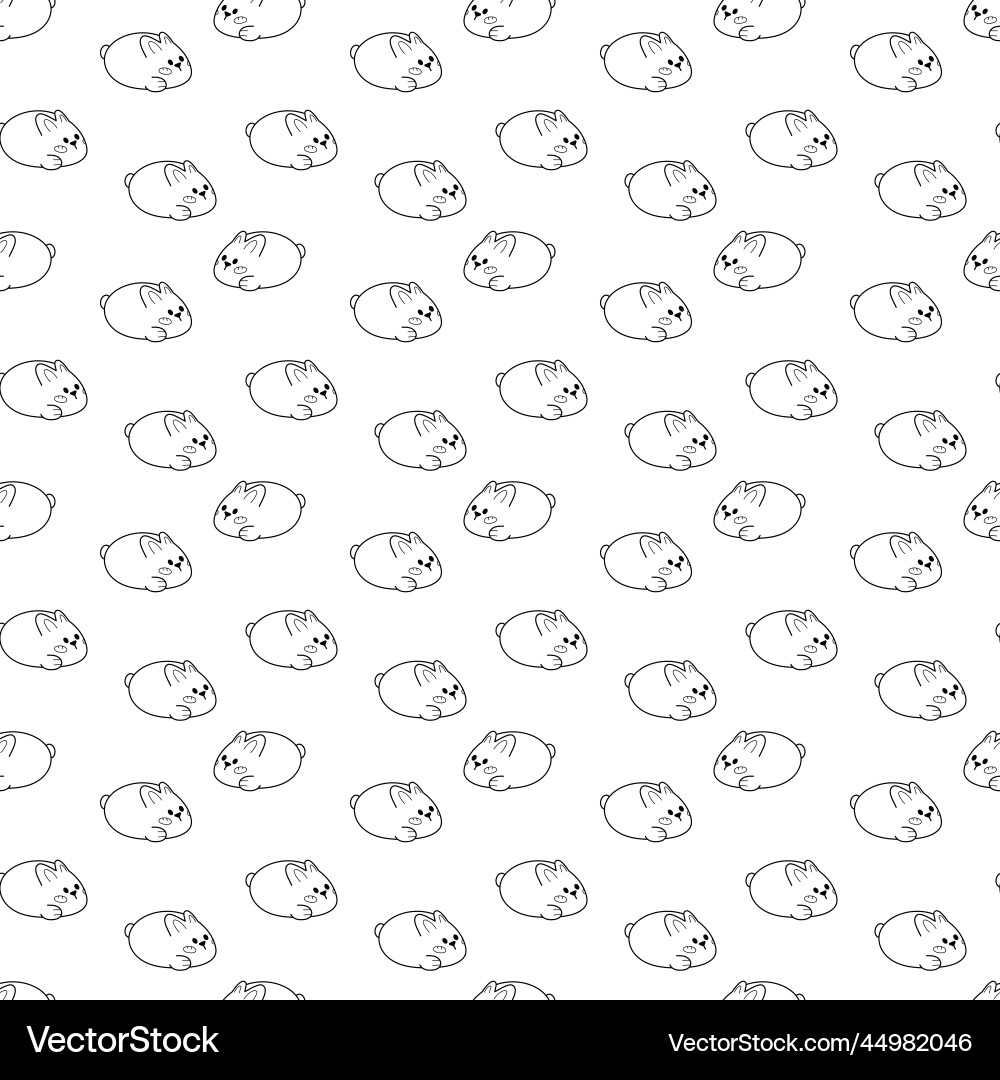 Manju pattern cute japanese pattiers Royalty Free Vector