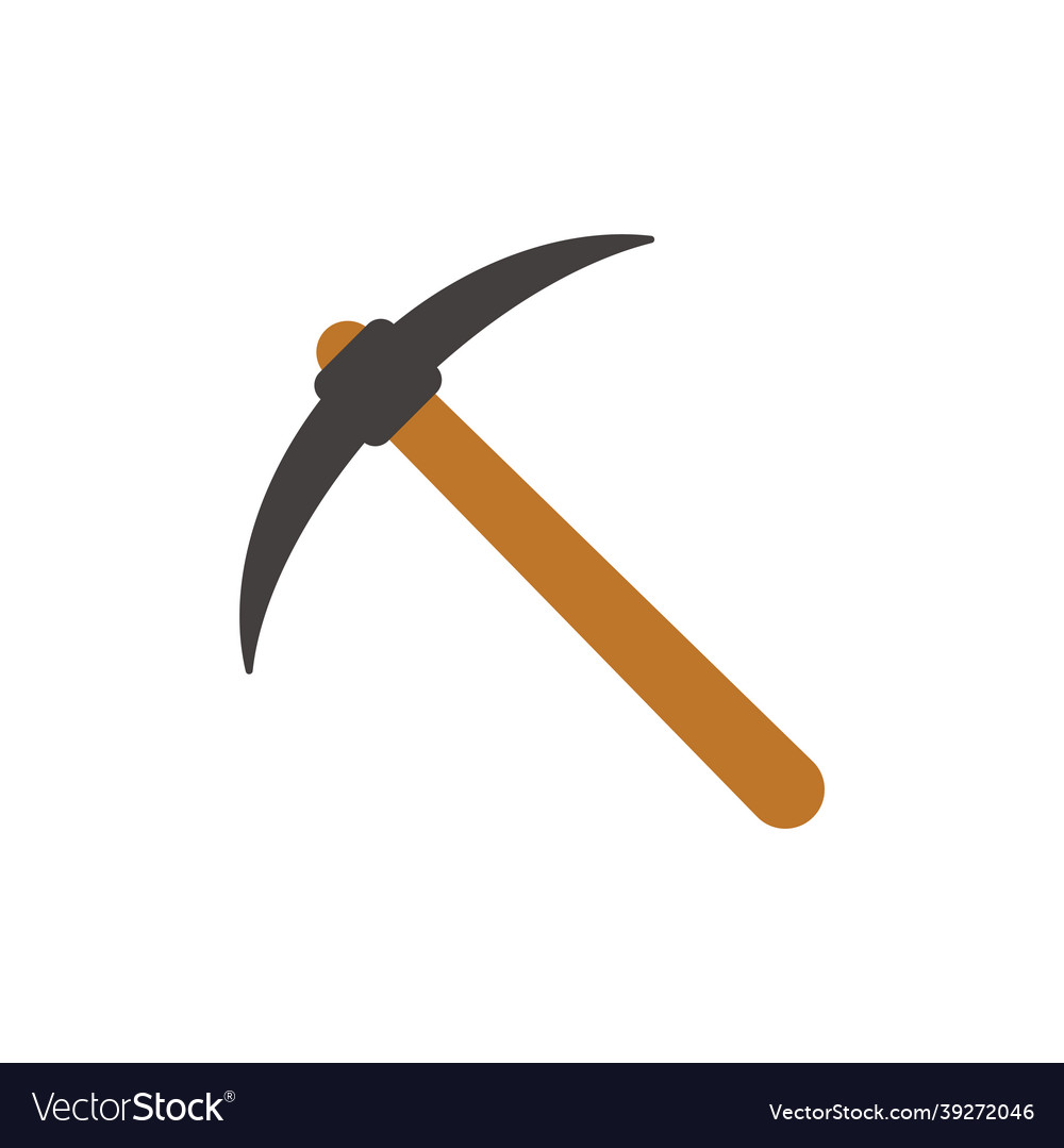 Pickaxe icon design template Royalty Free Vector Image