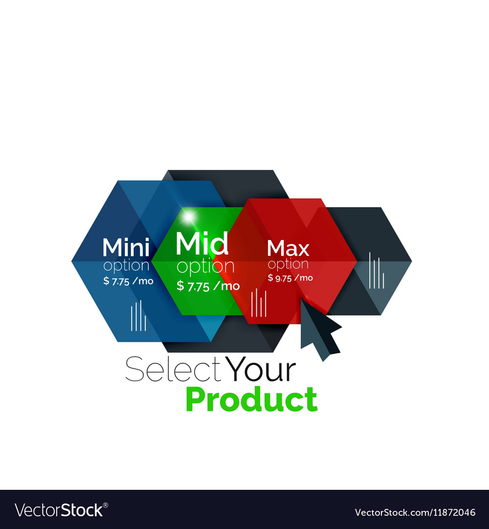 Select choice template Royalty Free Vector Image