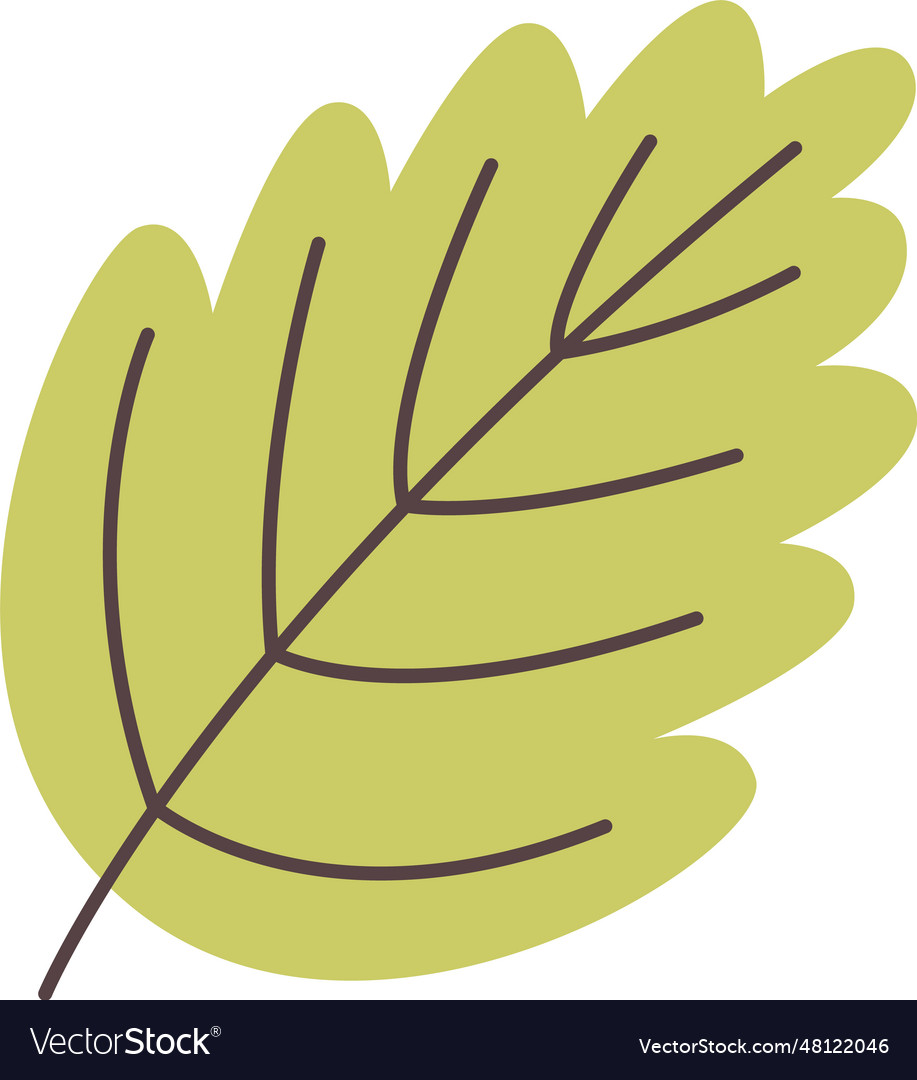 Tree leaf icon Royalty Free Vector Image - VectorStock