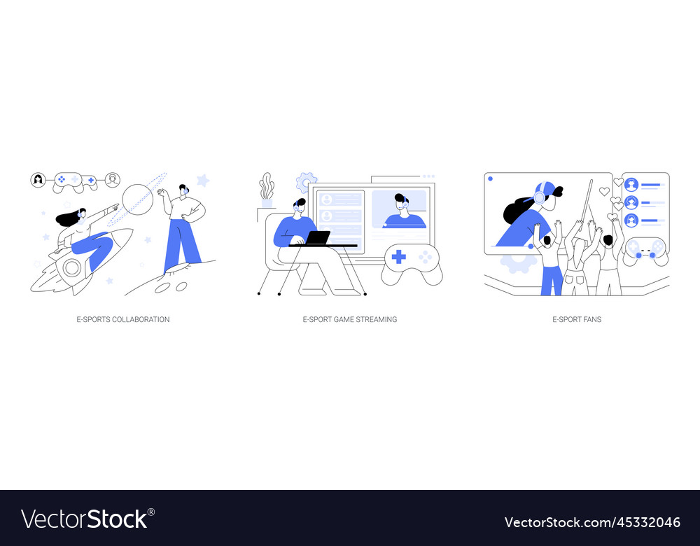 Video games industry abstract concept Royalty Free Vector