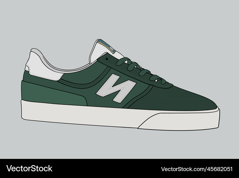 Cool shoes for playing skateboard Royalty Free Vector Image
