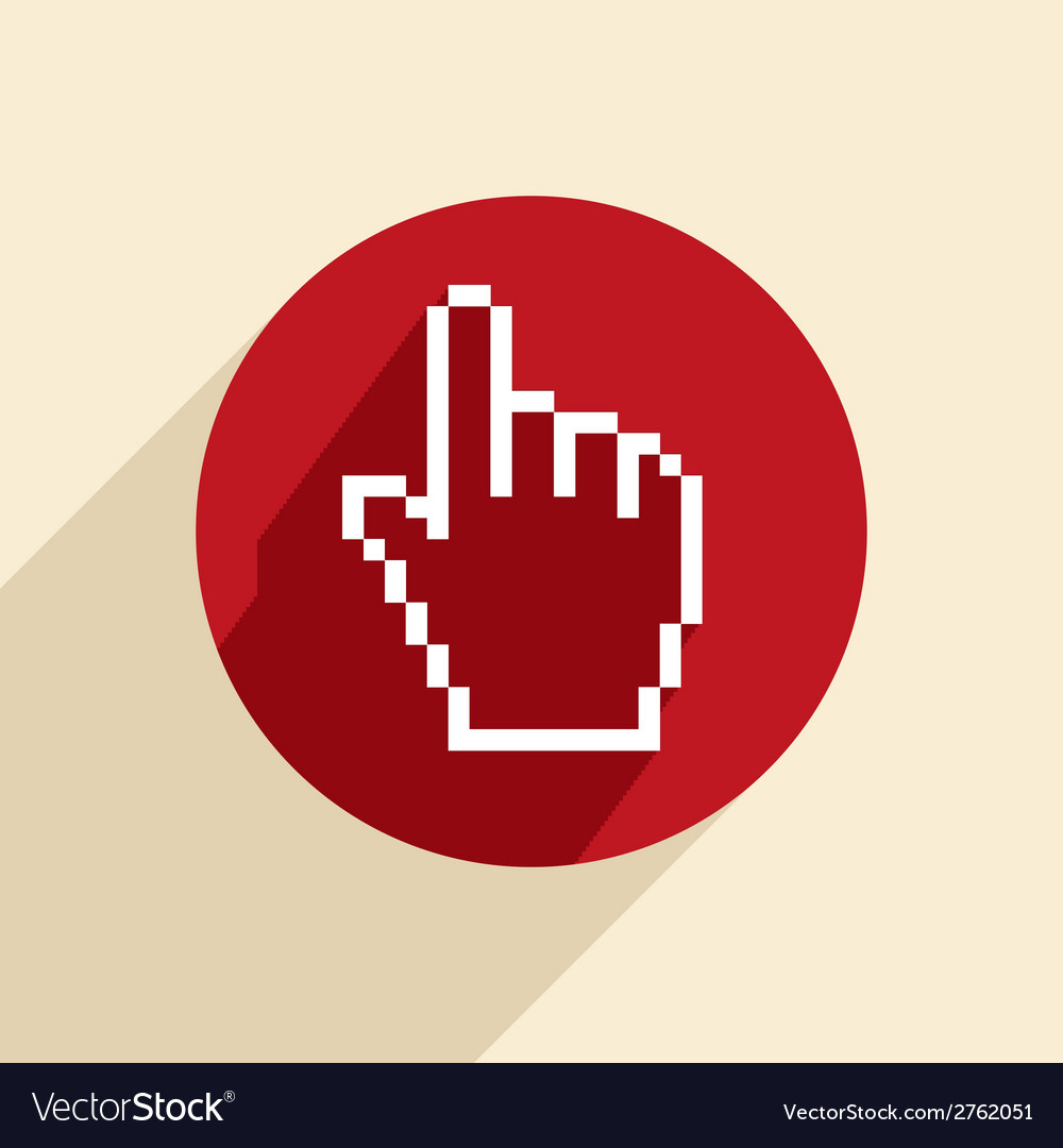 Mouse hand cursor Royalty Free Vector Image - VectorStock