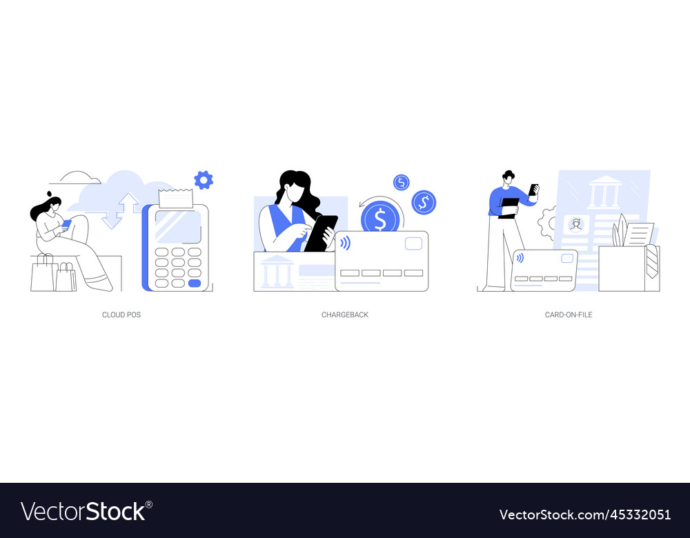 Retail software abstract concept Royalty Free Vector Image