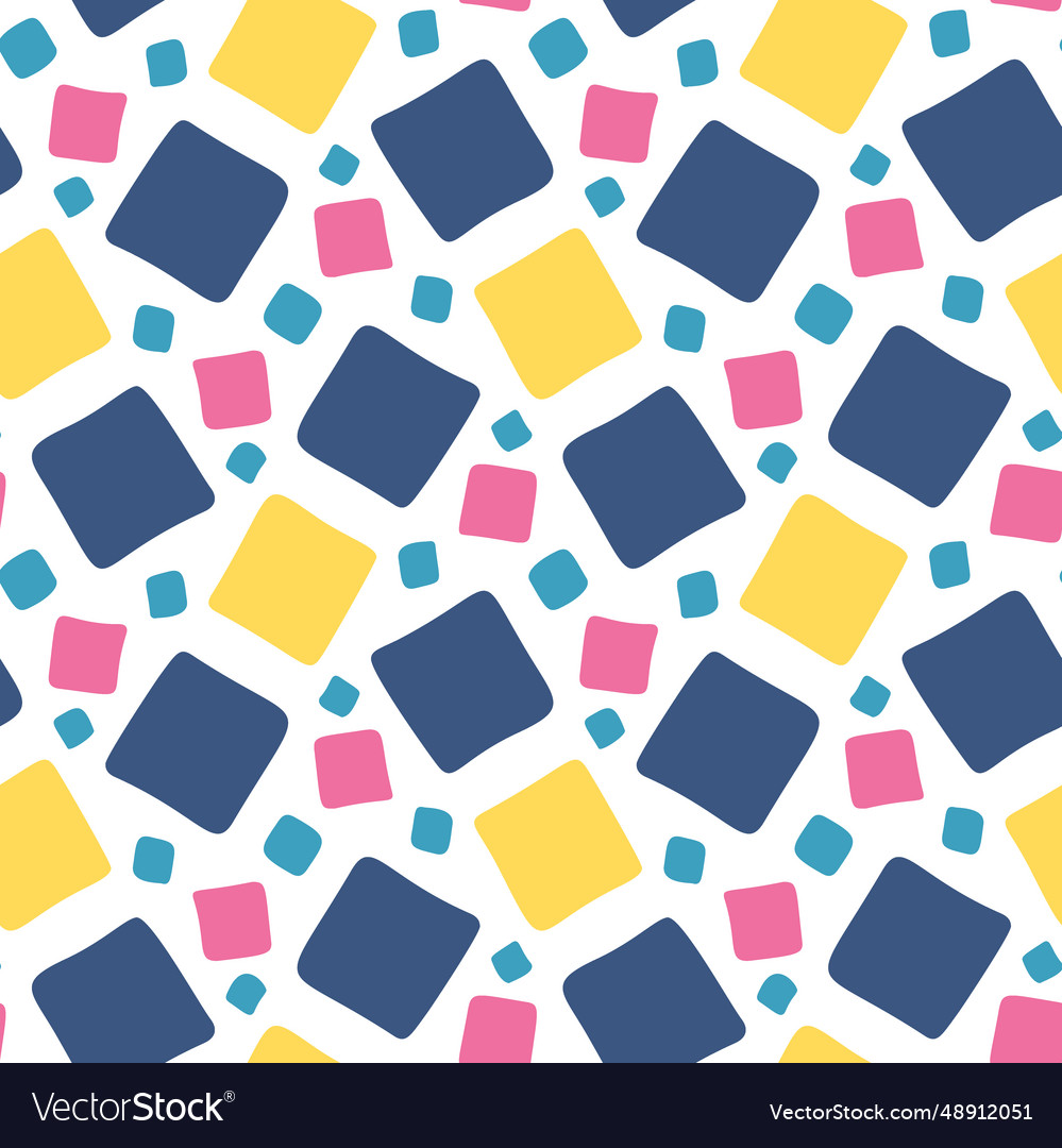 Seamless pattern with a simple abstract drawing Vector Image