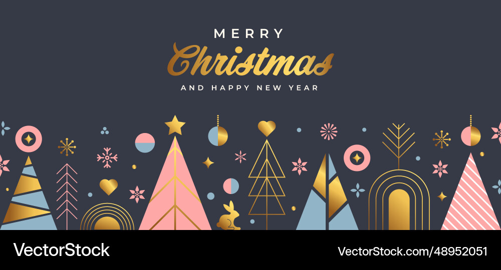 Simple holiday christmas card 2 Royalty Free Vector Image