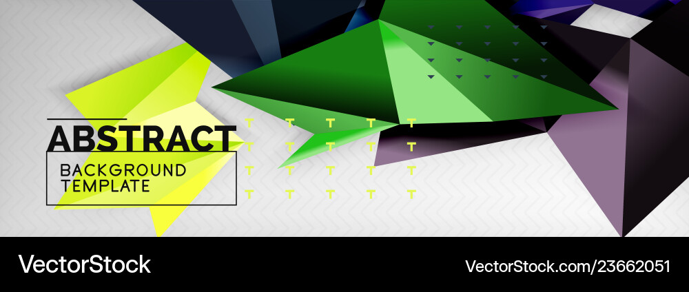 Triangles background techno template Royalty Free Vector