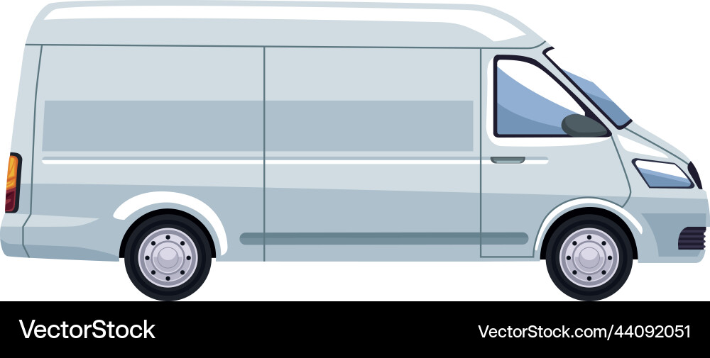 White van mockup Royalty Free Vector Image - VectorStock