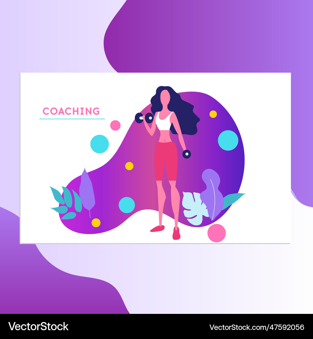 Coaching and business training goal achievement Vector Image