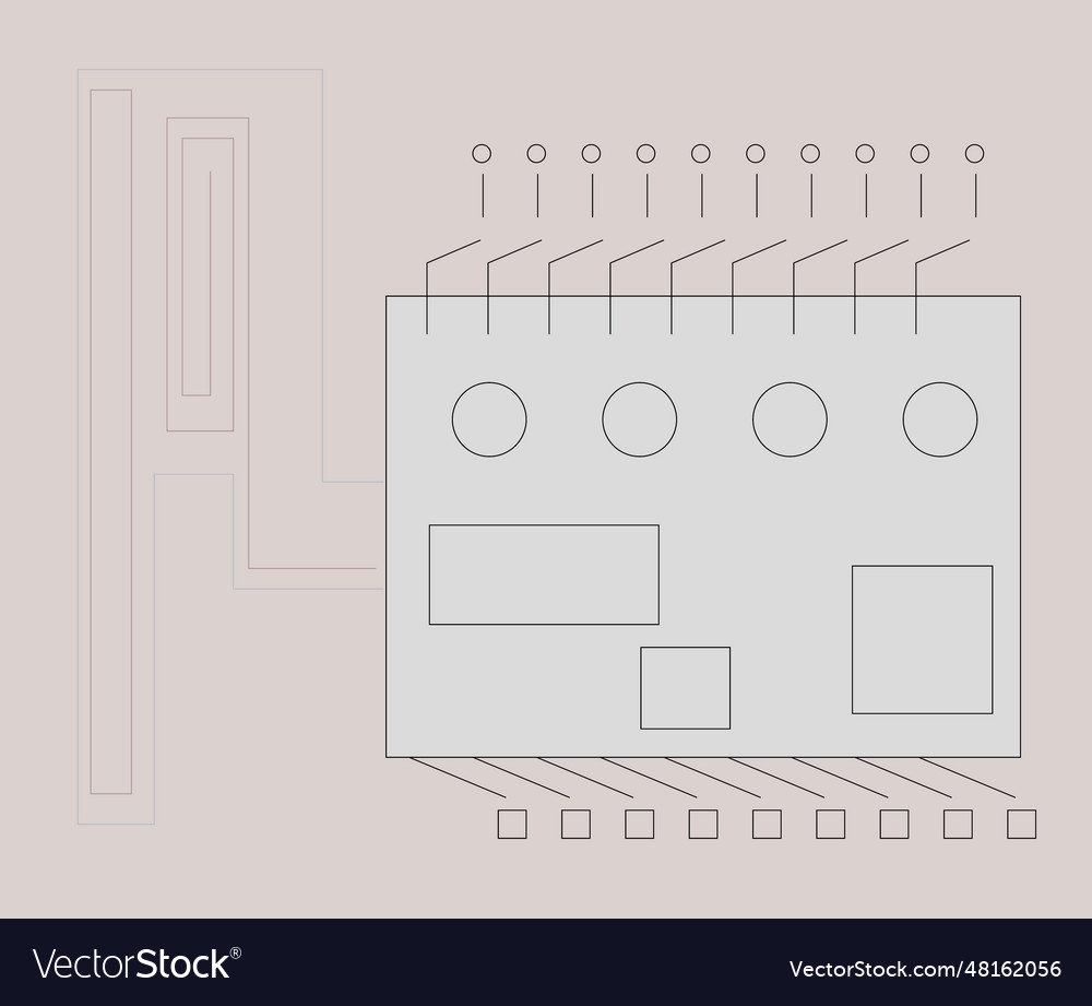 Computer chip Royalty Free Vector Image - VectorStock