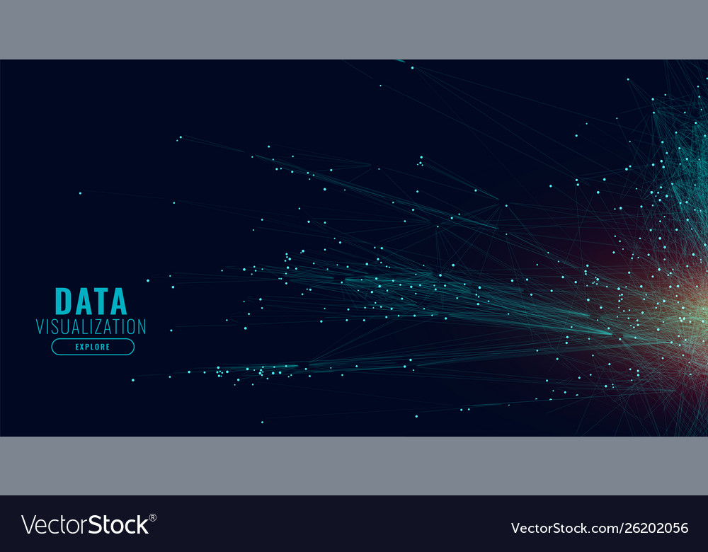 Data technology network lines background Vector Image