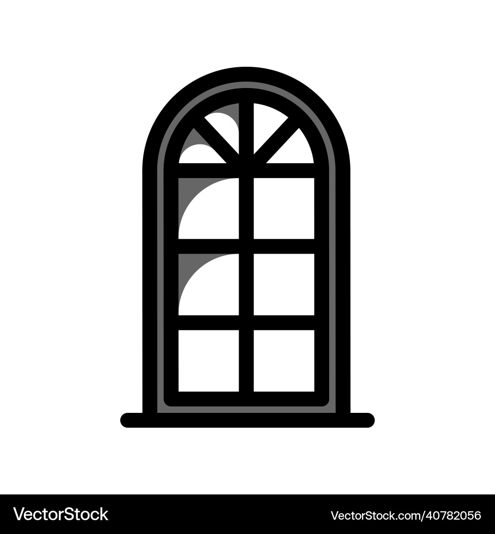 Graphic of window icon Royalty Free Vector Image