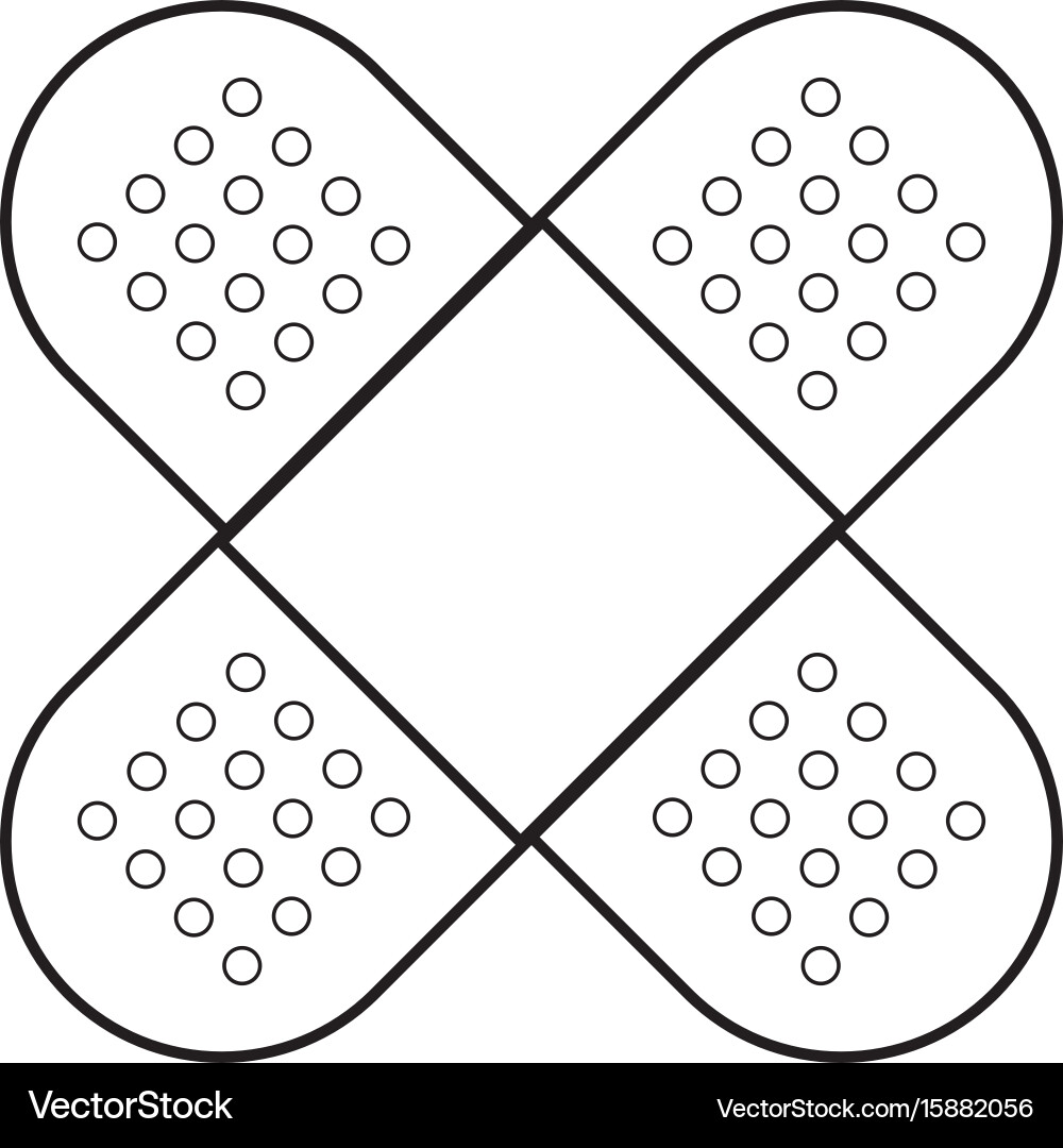 Medical aid bandage Royalty Free Vector Image - VectorStock