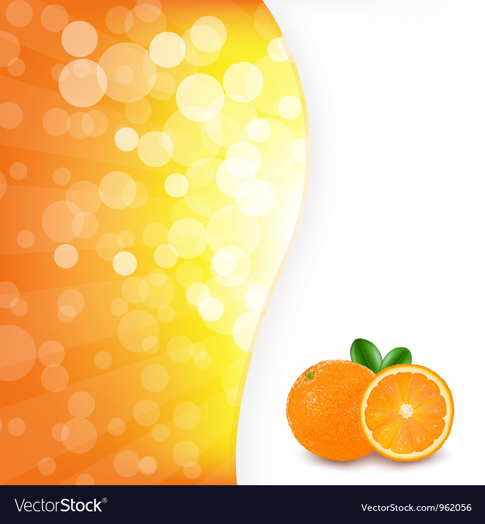Orange background Royalty Free Vector Image - VectorStock