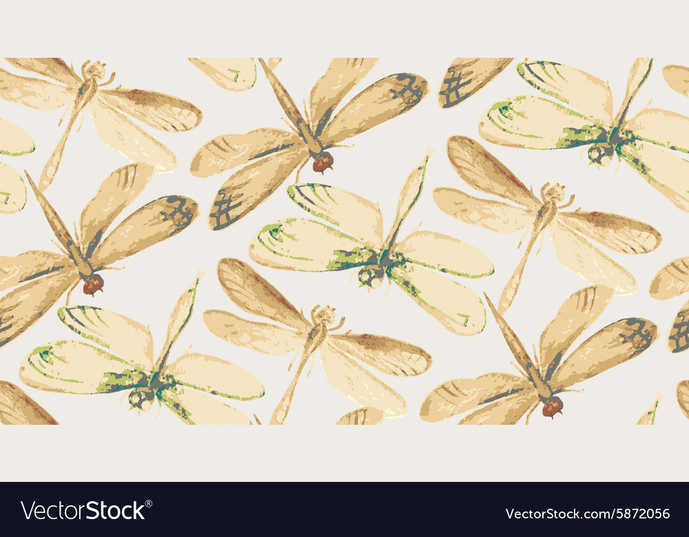 Seamless pattern with hand drawn watercolor Vector Image