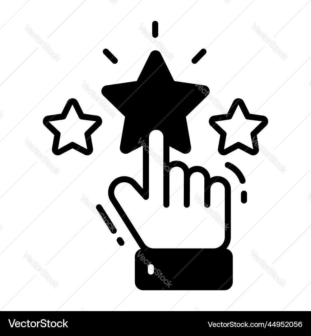 Star rating icon survey and feedback modern Vector Image