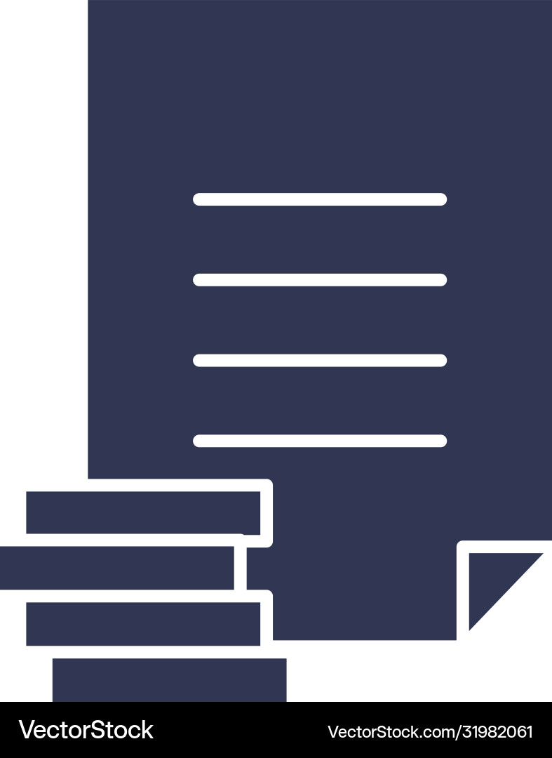Coins and receipt paper flat style icon Royalty Free Vector