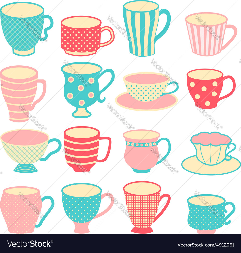 Cups Royalty Free Vector Image - VectorStock