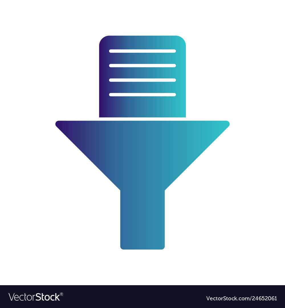 Document filter icon Royalty Free Vector Image