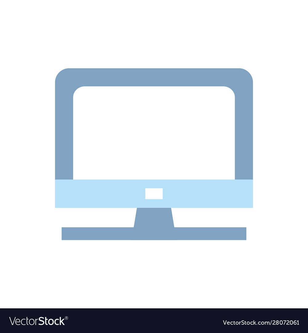 Isolated computer icon design Royalty Free Vector Image