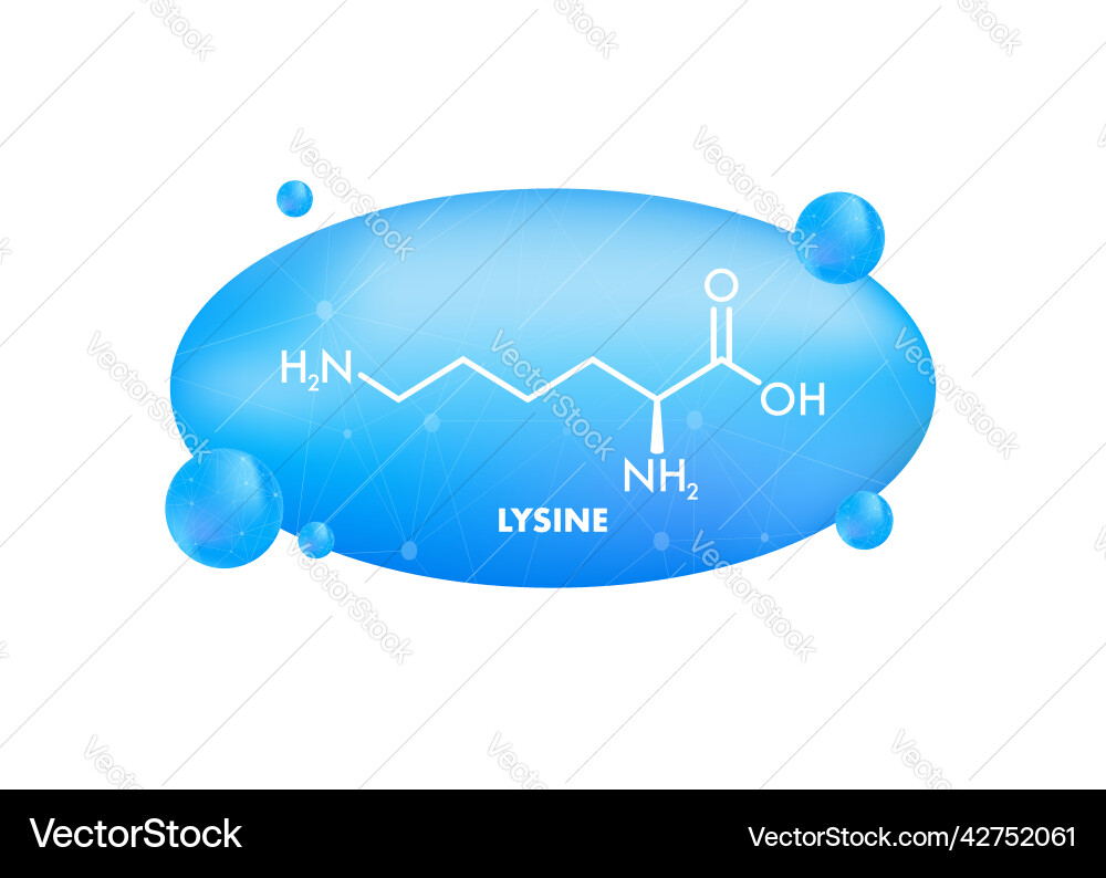 Lysine formula great design for any purposes Vector Image