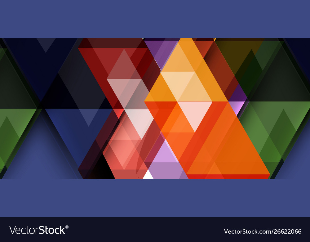 Abstract triangle pattern colorful backdrop Vector Image